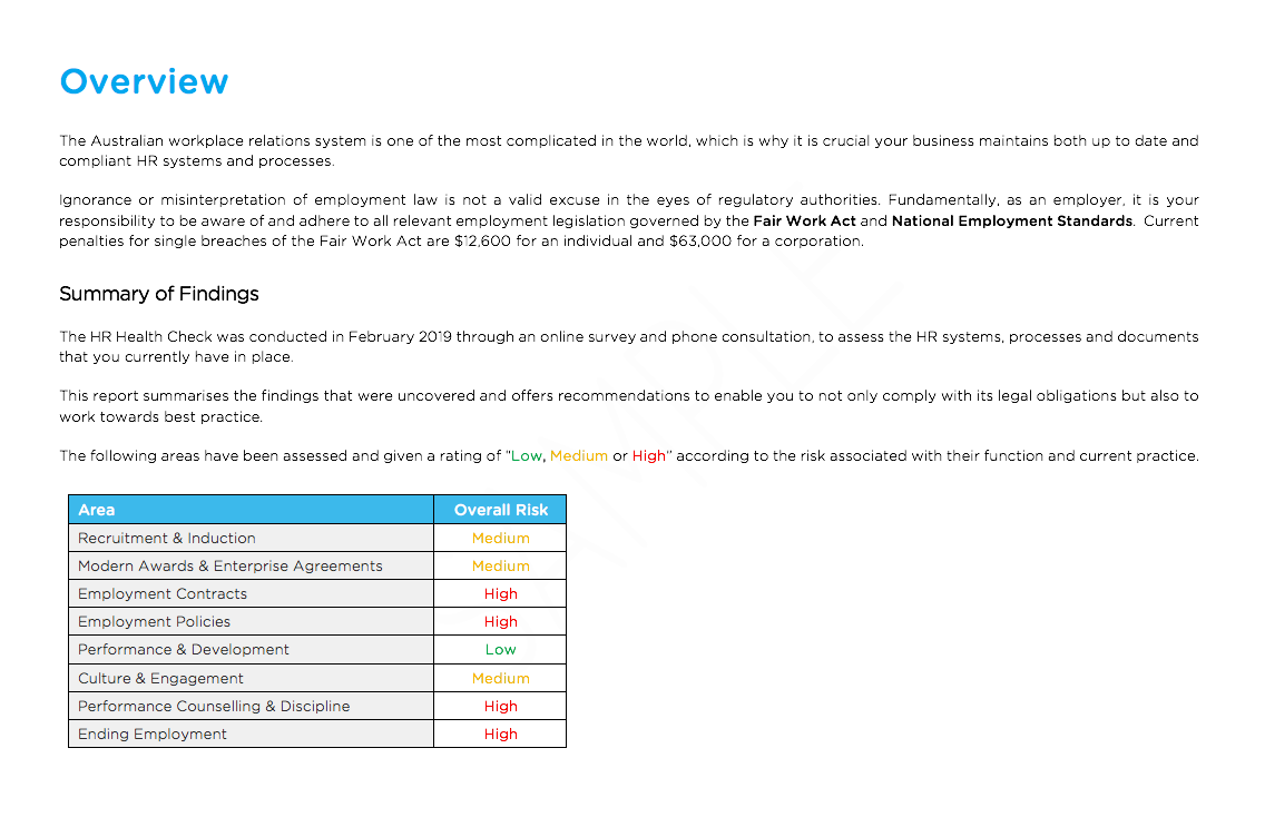 HR Health Check - Free HR Assessment | Evans Faull HR
